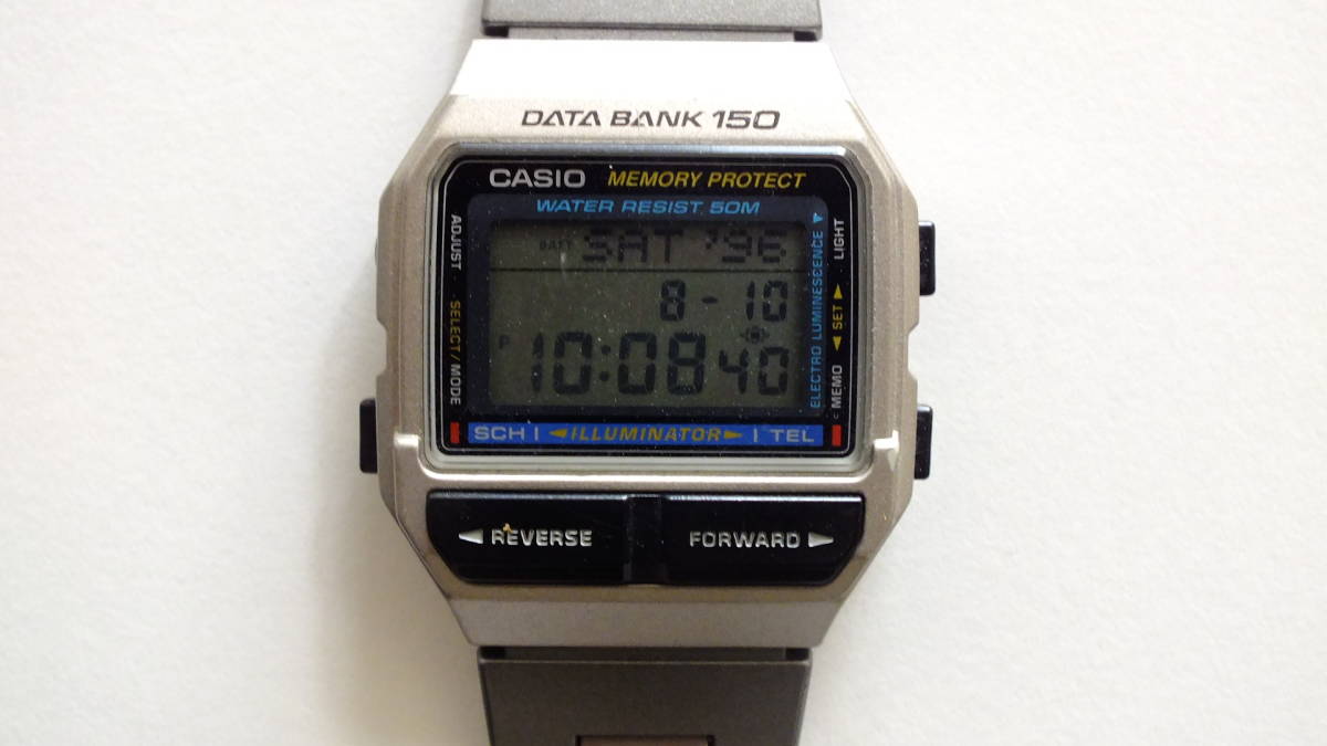 CASIO 腕時計 DATA BANK カシオ データバンク DB-150 ビンテージウォッチ ジャンク品(データバンク)｜売買された ...