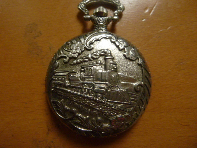 鉄道 懐中時計 pierre mode クオーツ 3針 側銀色 表SL 機関車 絵柄 電池入り 電池交換済み 稼動品(クォーツ式)｜売買された ...