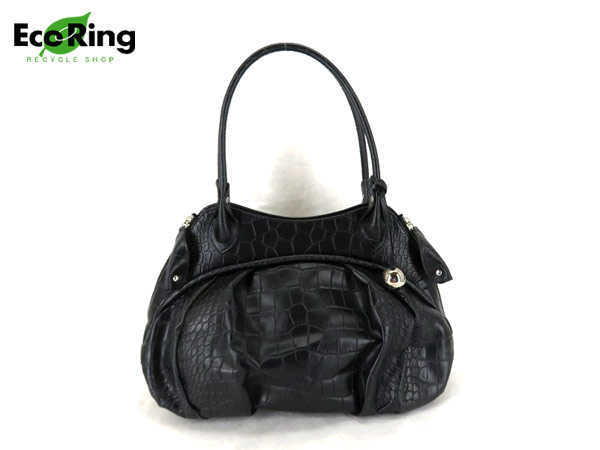1円 フルラ クロコダイル型押し トートバッグ ブラック HU729(トートバッグ)｜売買されたオークション情報、yahooの商品情報を ...