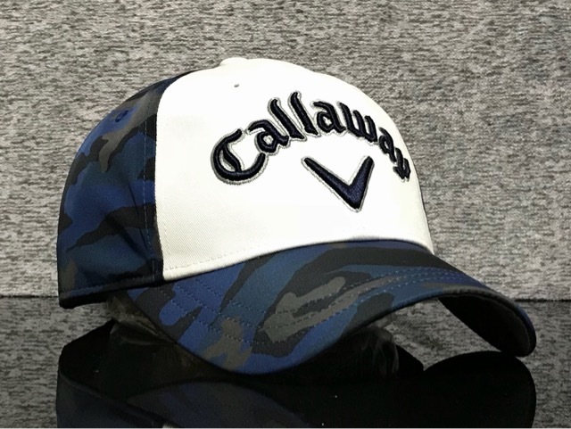 品 60L Callaway Golf キャロウェイ ゴルフ キャップ 帽子 CAP お洒落なブルー系迷彩柄にネイビーロゴ 各種スポーツにも ...