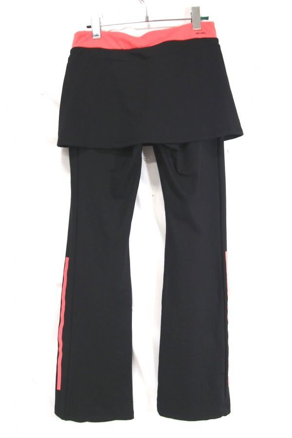 r1_4707M レディース アディダス 吸汗速乾クライマライト スウェット スカート付きジャージパンツ フィットネス ヨガ エアロビ L ...