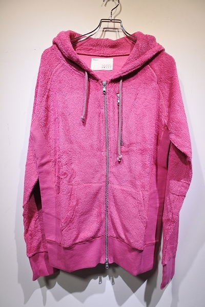 daboro ダボロ パイルパーカー PINK 3 M AKM wjk junhashimoto attachment ...