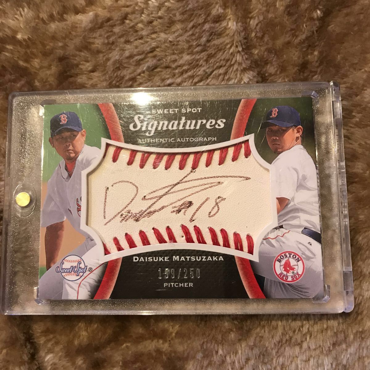 松坂大輔 ボール直筆サインカード UPPER DECK SWEET SPOT RED SOX Topps Auto(2002年～)｜売買されたオークション情報、yahooの商品情報をアーカイブ ...