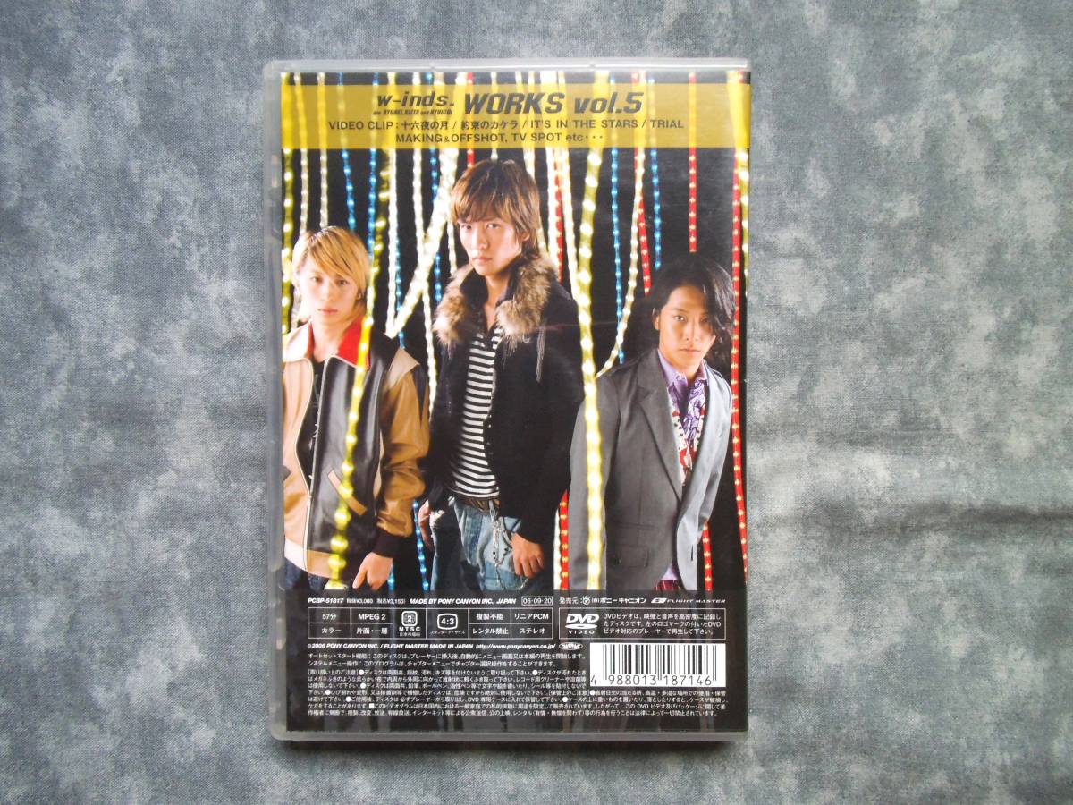 DVD w-inds. / WORKS vol.5 ウィンズ 千葉涼平 RYOHEI 橘慶太 KEITA 緒方龍一 RYUICHI VIDEO CLIP 十六夜の月 約束のカケラ ...