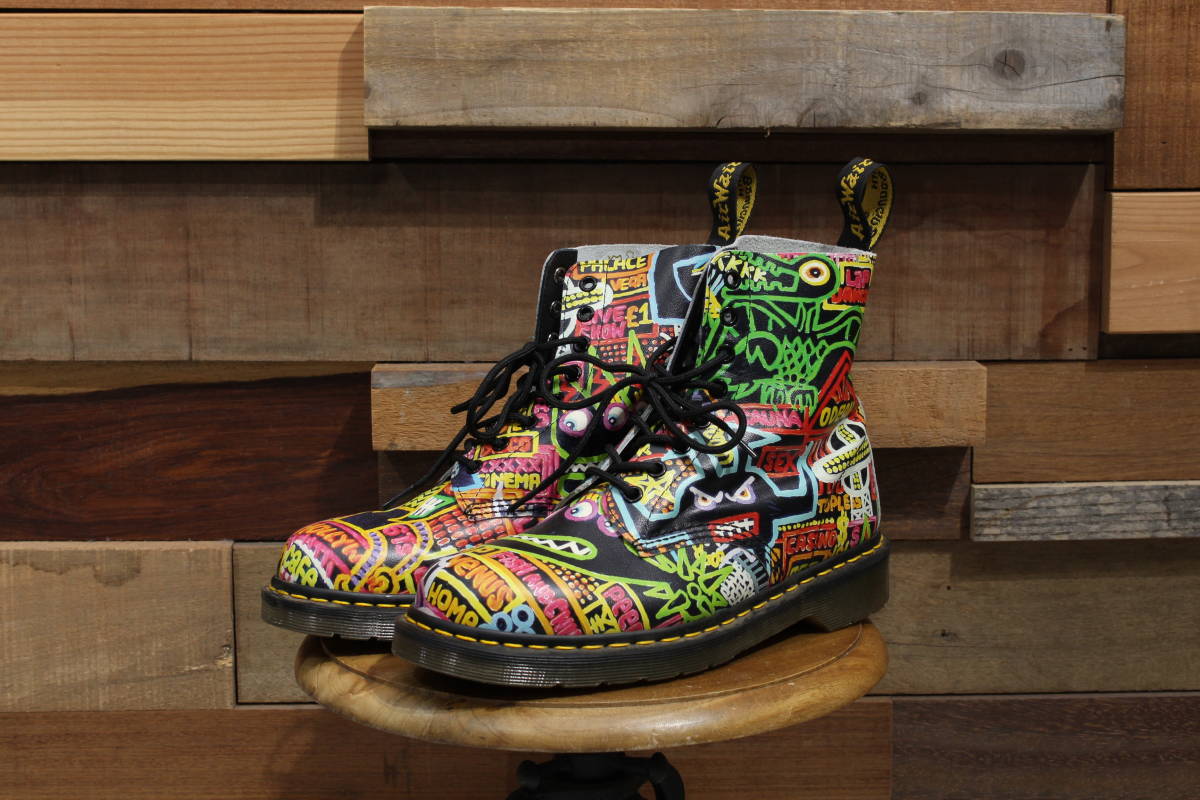 Dr. Martens PASCAL MULTI KABOOM SOFTY T CORE PRINT PASCAL 8 EYE BOOT ...