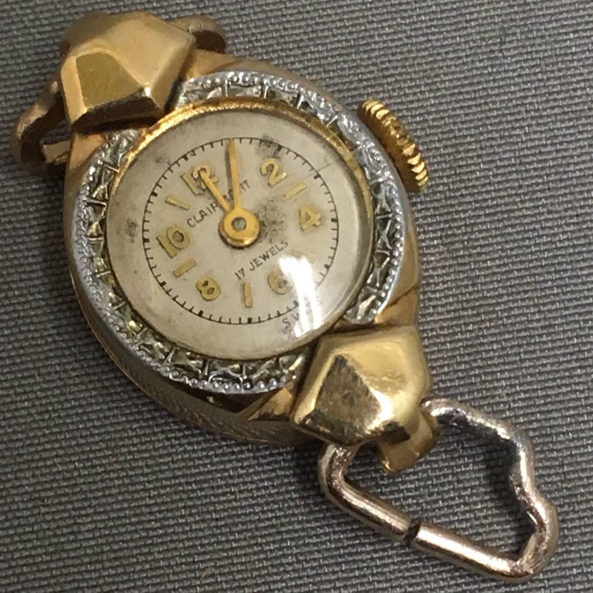 C03K02H 14K 14kt 金無垢 CLAIRMONT クレアモント アンティーク レディースウォッチ 腕時計 ゴールド(アナログ（手巻き）)｜売買されたオークション情報、yahooの ...