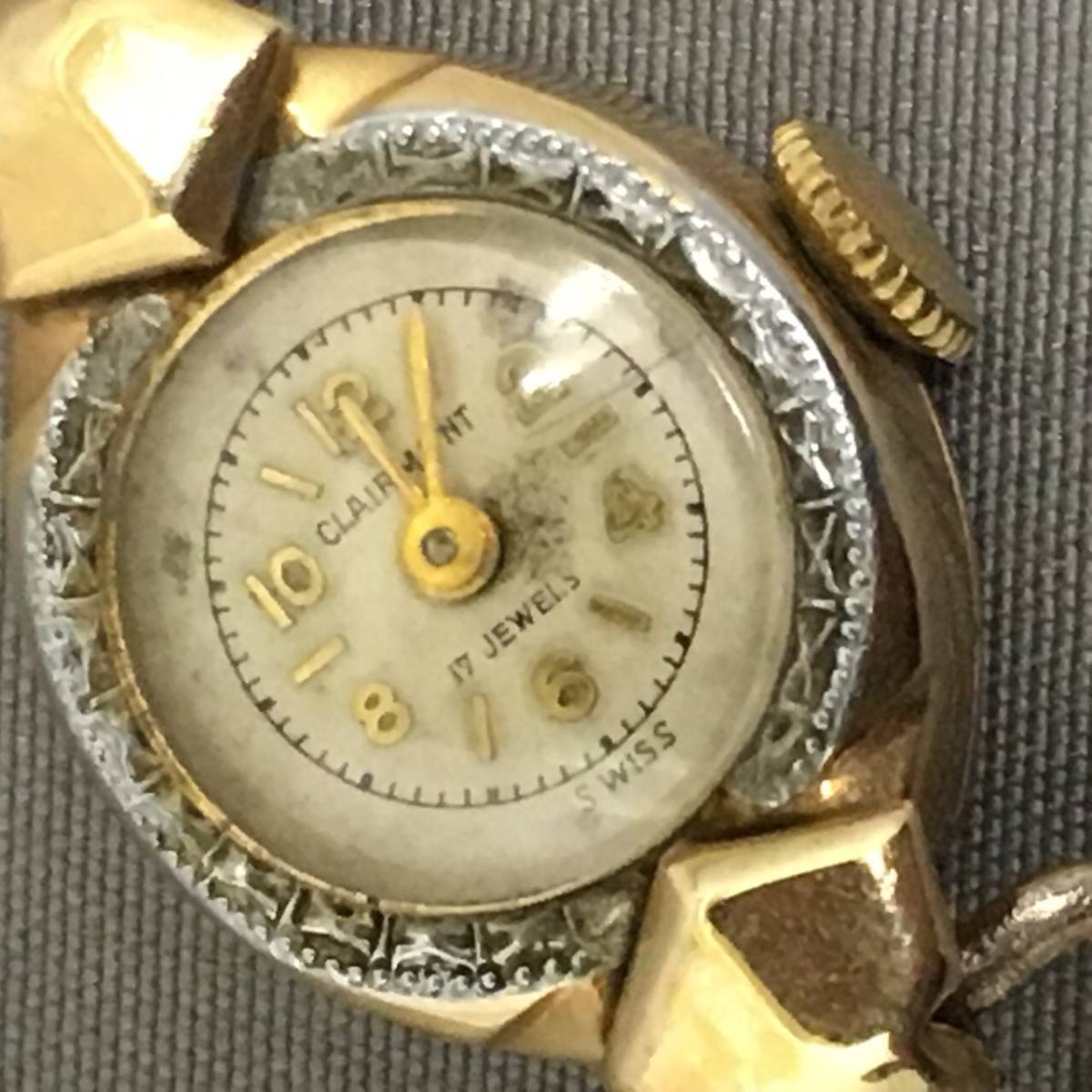 C03K02H 14K 14kt 金無垢 CLAIRMONT クレアモント アンティーク レディースウォッチ 腕時計 ゴールド(アナログ（手巻き）)｜売買されたオークション情報、yahooの ...