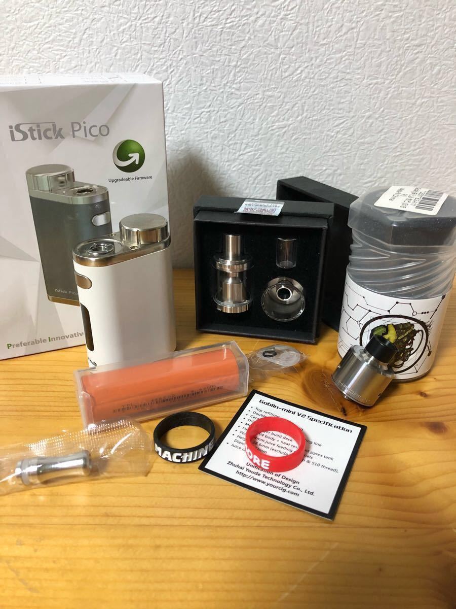 Eleaf iStick Pico UD Goblin mini V2 HADALY clone 18650バッテリー セット売り vape ...