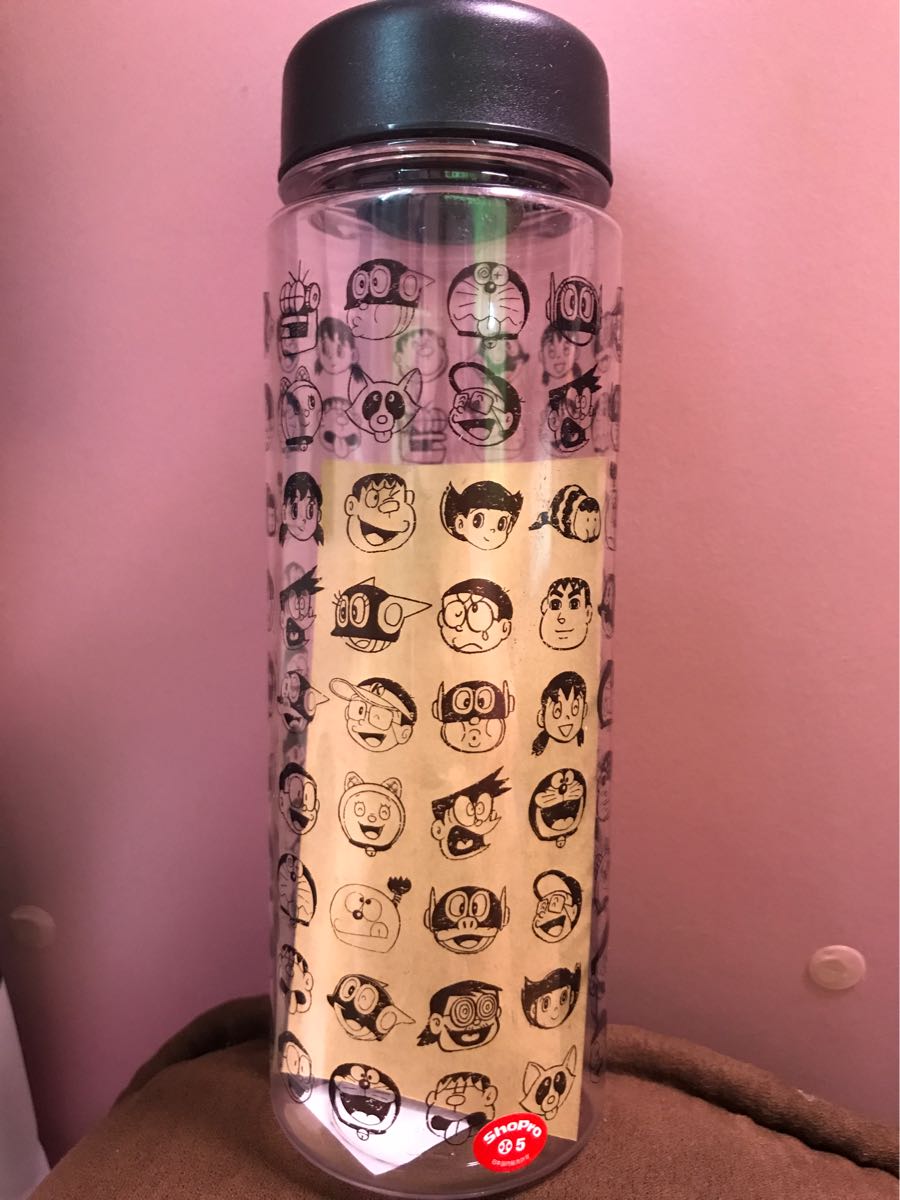 残りわずか 藤子F不二雄 ASOKO コラボ 限定品 クリアボトル 水筒 500ml コミック 原作 ドラえもん パーマン キテレツ あそこ ...