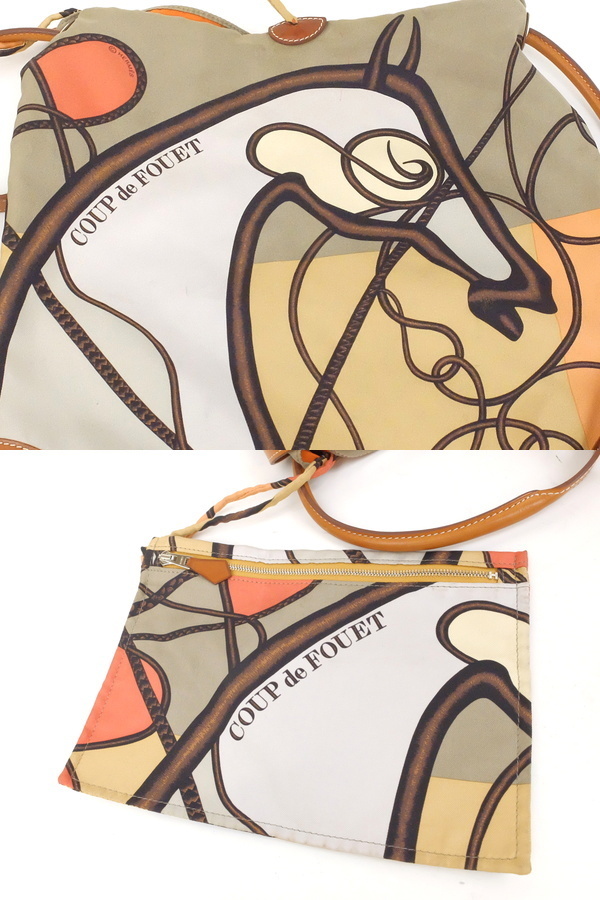 HERMESエルメス シルキーシティPM COUP de FOUET ショルダーバッグ シルク100％×ヴォーバレニア フォーブ Q(かばん、バッグ)｜売買されたオークション情報、yahooの ...