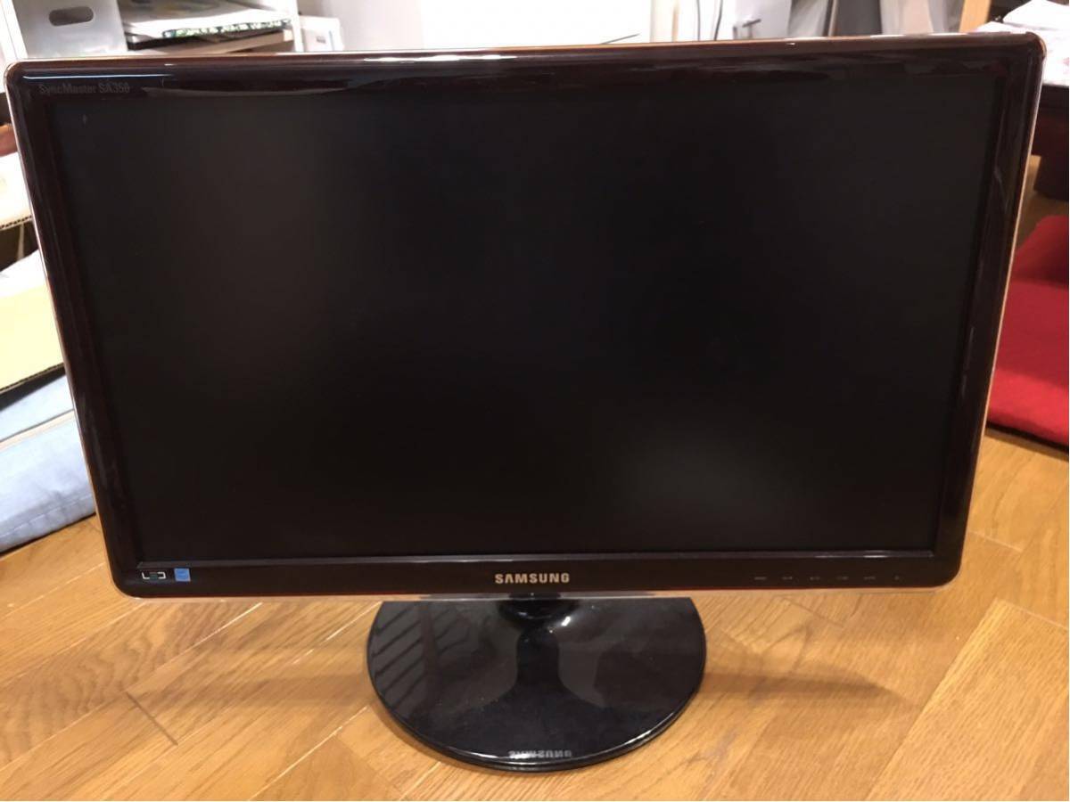 Samsung サムスン パソコン LED 24インチ モニター SyncMaster SA350 HDMI ケーブル ACアダプター 付き ...