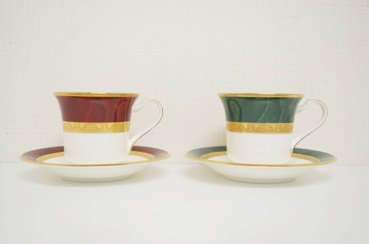 Noritake ノリタケ 4733 HEMINGWAY ヘミングウェイ カップ＆ソーサー 2客 ペア BONE CHINA ボーンチャイナ 金彩 食器 C22(ノリタケ)｜売買された ...