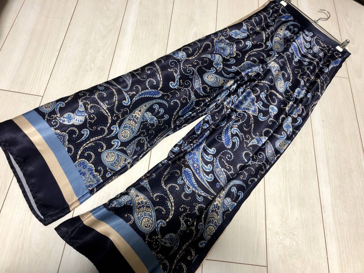 H & M ブルー系ワイドパンツ：36P(ボトムス)｜売買されたオークション情報、yahooの商品情報をアーカイブ公開 - オークファン（aucfan.com）