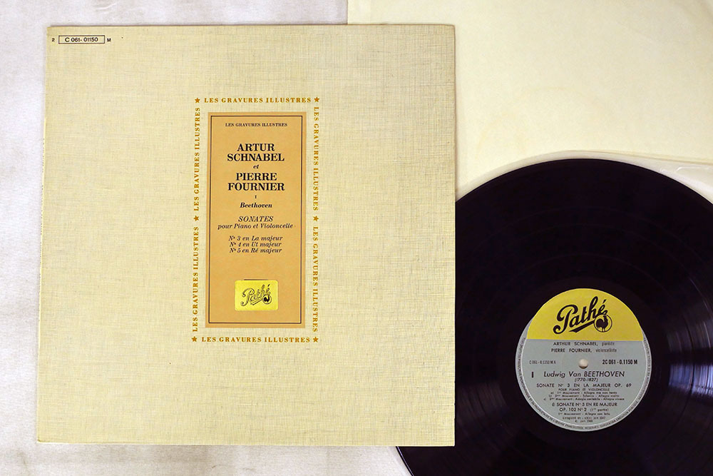 仏 ARTUR SCHNABEL/PIERRE FOURNIER/BEETHOVEN SONATES NO.3/4/5/PATHE 2C ...