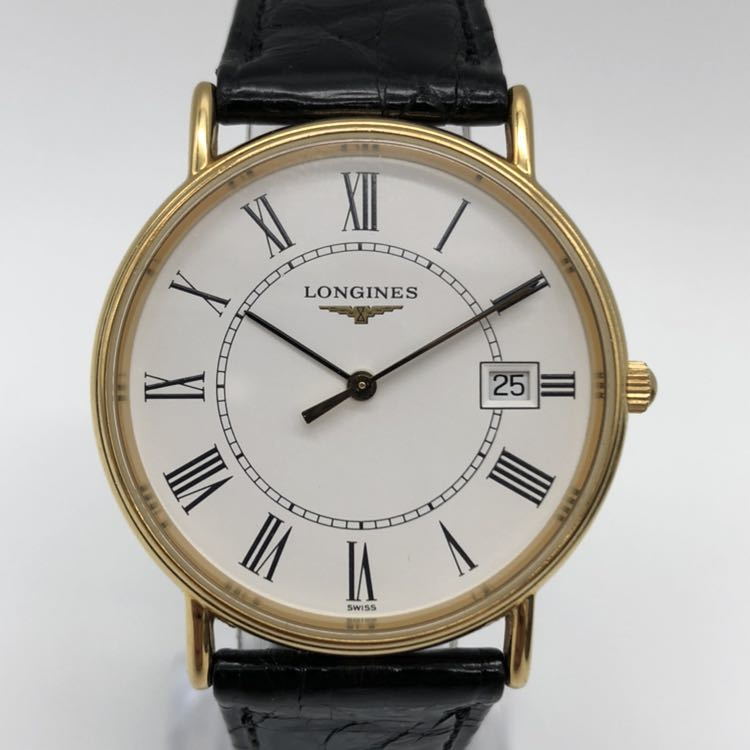 FN125S LONGINES ロンジン メンズ クォーツ 時計 L4.636.2 革ベルト 社外ベルト(その他)｜売買されたオークション情報、yahooの商品情報をアーカイブ公開 ...