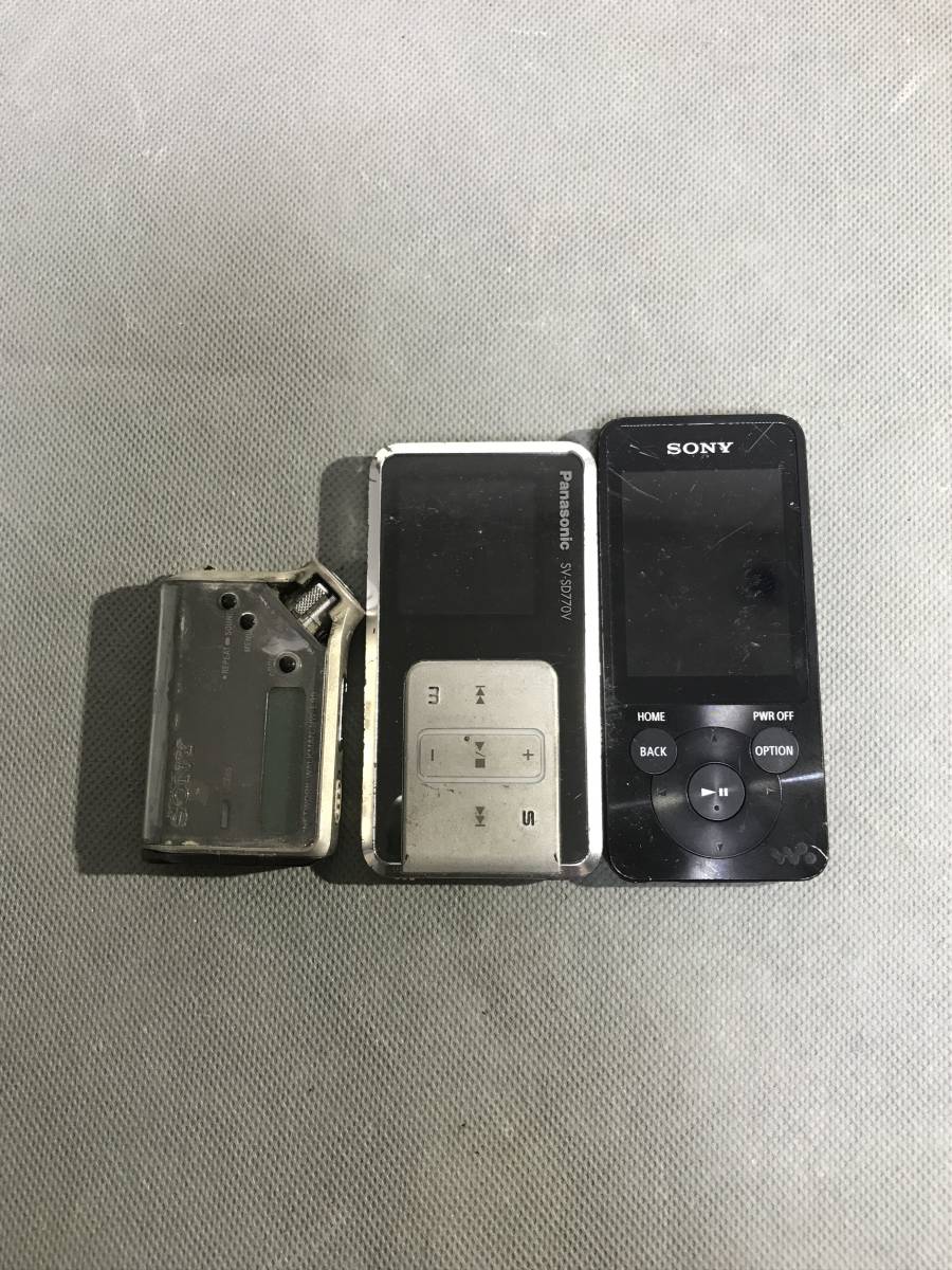 8＃D3/2464 SONY WALKMAN 50th anniversary NW-S13/SONY NW-E99/Panasonic パナソニック SV-SD770V 3点セット 現状/未 ...