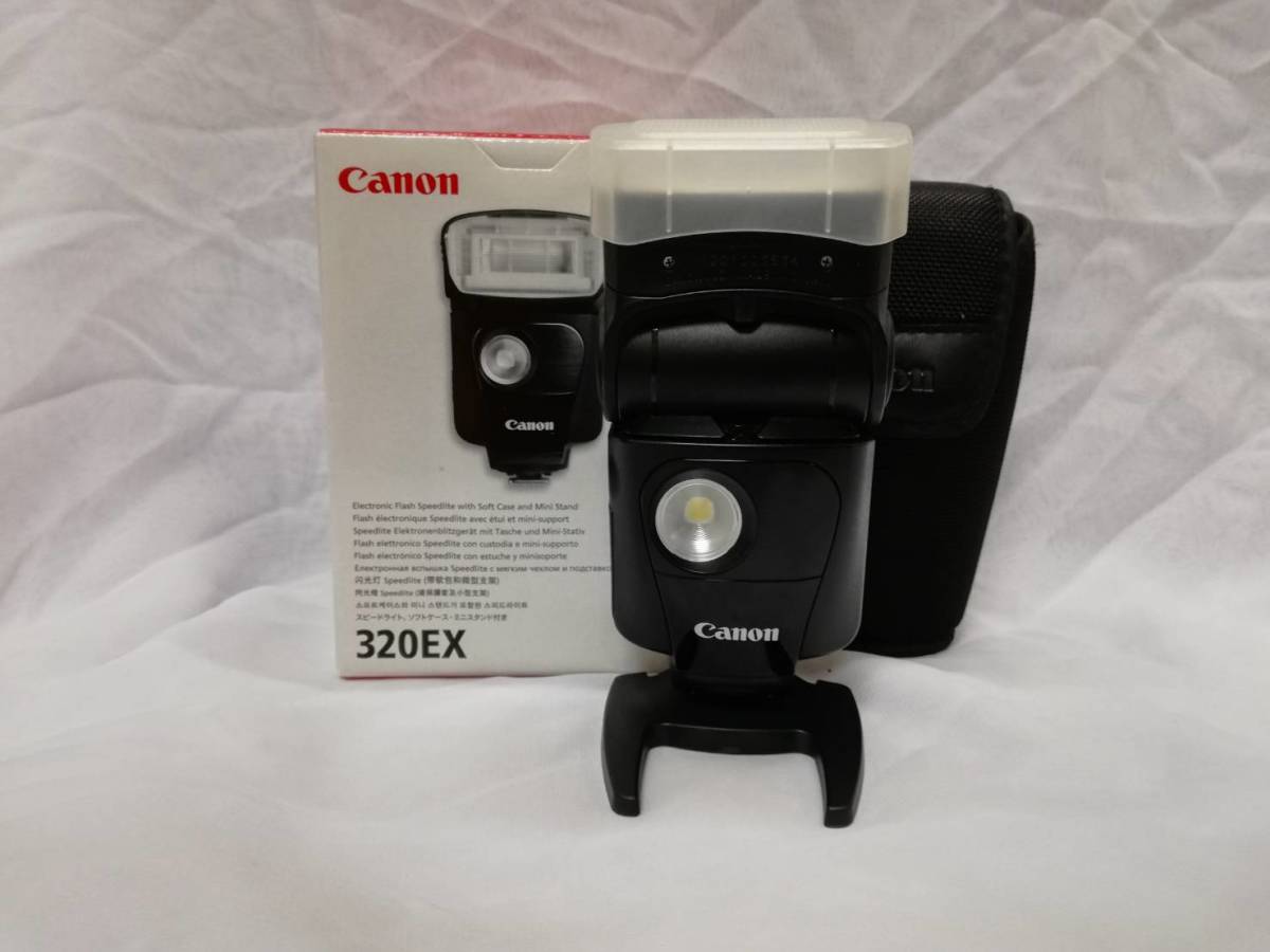 Canon SpeedLight 320EX ストロボ 超 ワイヤレス対応 フラッシュ キャノン スピードライト 動画撮影用ライト搭載 ...