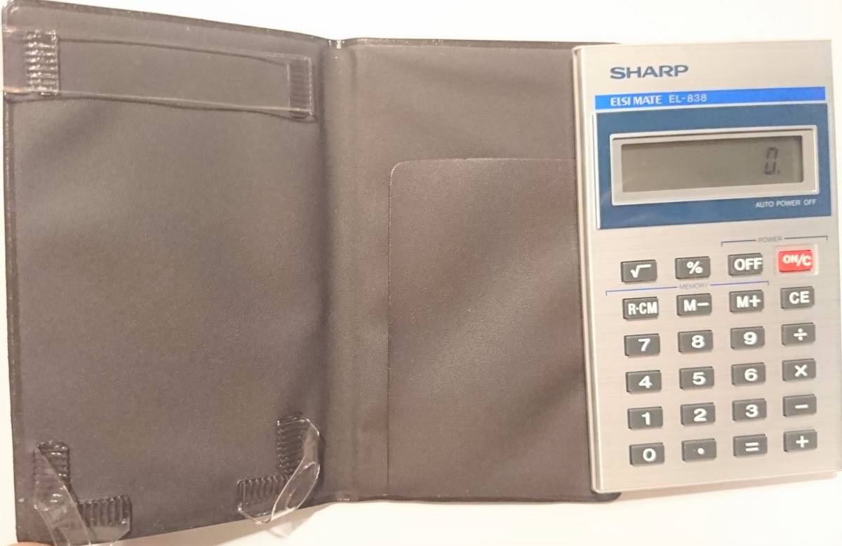 ヴィンテージ 1982 日本製 デッドストック 電卓 SHARP シャープ EL-838 最初期型 Ver1 説明書等付属 箱入り保管品 稼働確認 激レア(シャープ)｜売買されたオークション ...