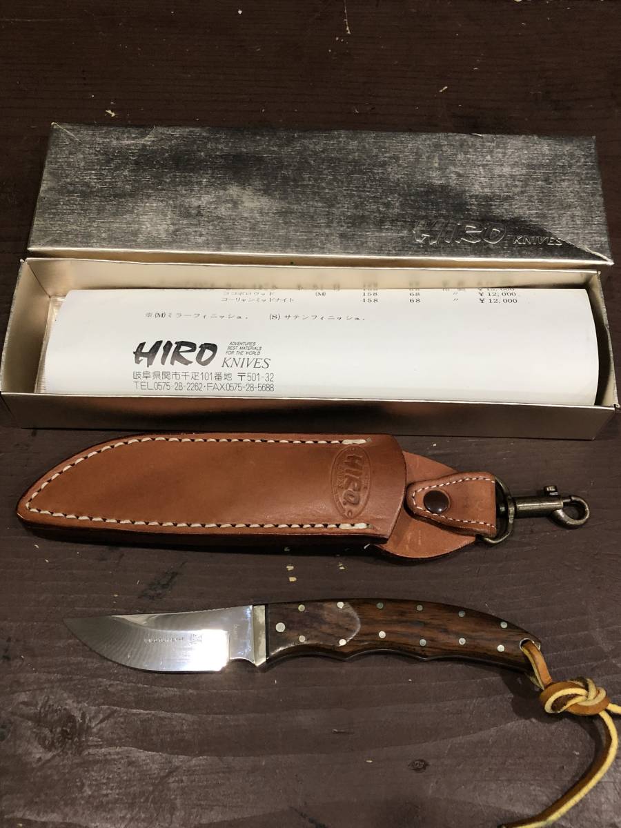 HIRO KNIVES ワイルドターキー ナイフ アウトドア ヒロ mk1482(その他)｜売買されたオークション情報、yahooの商品情報を ...
