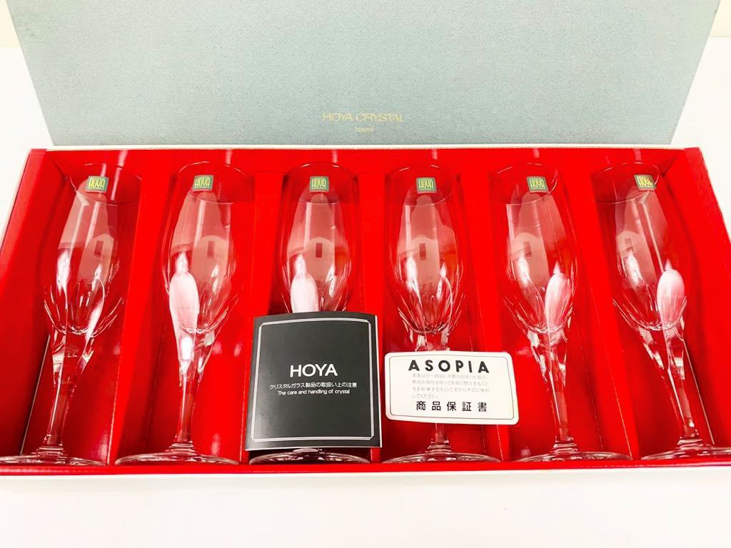 GB049 品 HOYA CRYSTAL ホヤ クリスタル 6客セット シャンパングラス 酒器 クリスタルグラス 外箱あり 長期保管品(クリスタルガラス)｜売買されたオークション情報 ...