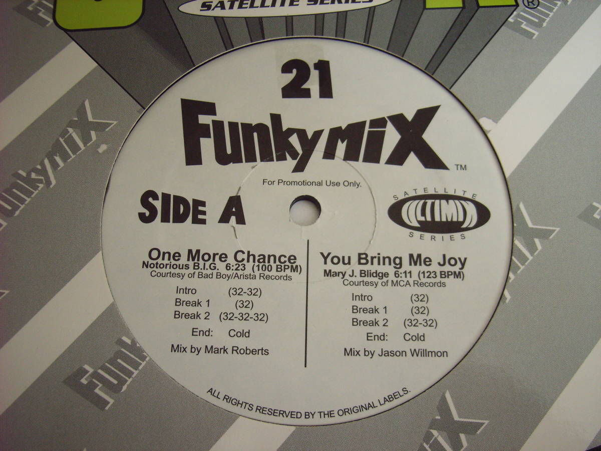 ULTIMIX SATELITE SERIES FUNKY MIX 21 A B /NOTORIOUS B.I.G. ONE MORE ...