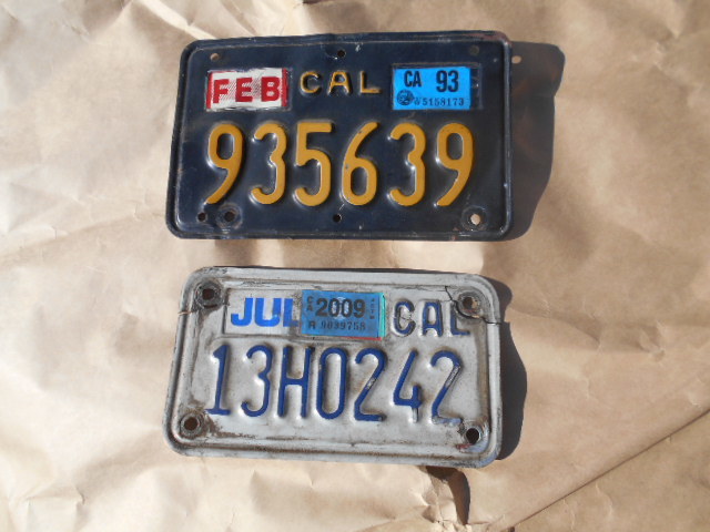 カルフォルニア License Plate 本物/ショベル FLH＆FX パン サイドバルブ インテリア 雑貨(ハーレーダビッドソン用)｜売買 ...