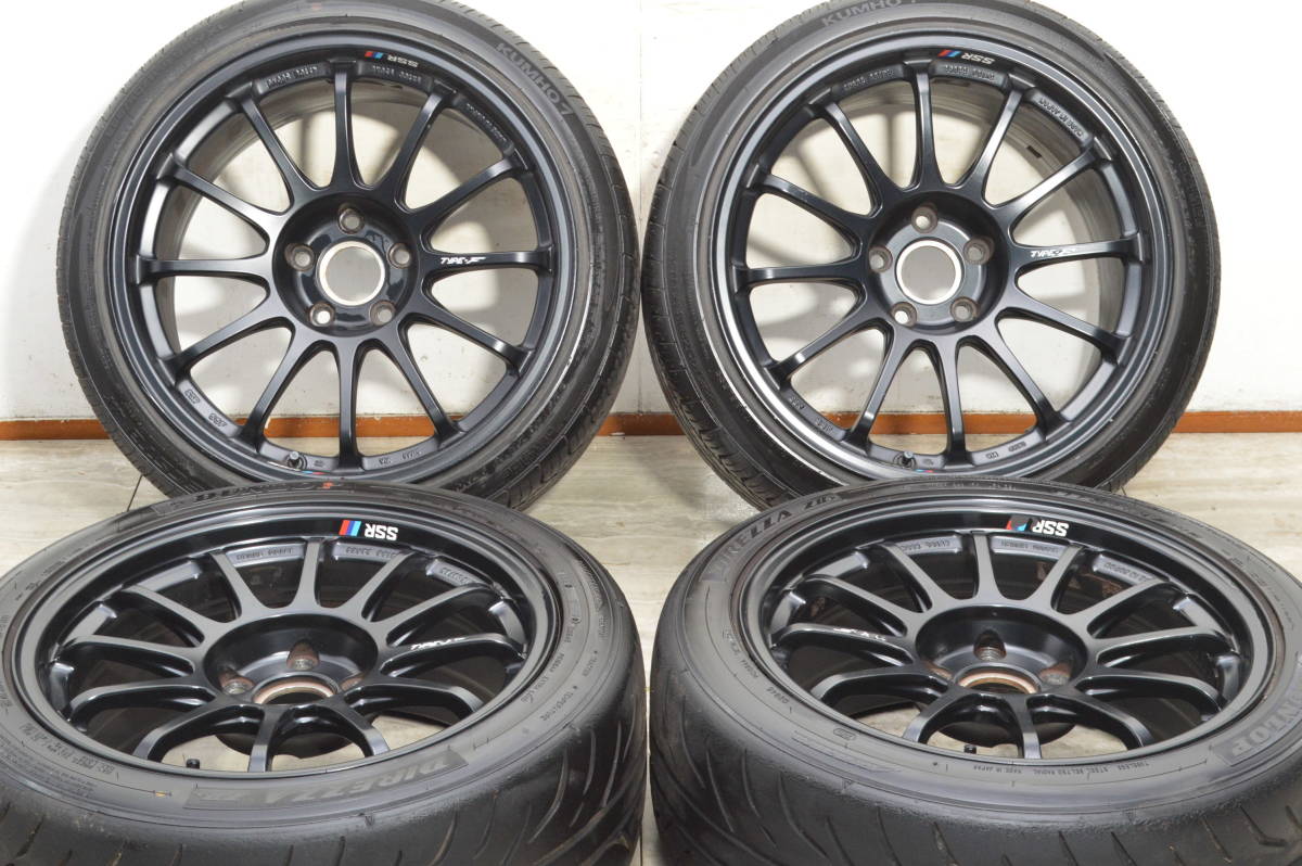 良好 SSR SSF TYPE-F 17インチ 8.5J +25 18in 9.5J +28 PCD114.3 ダンロップ 225/45R17 ...
