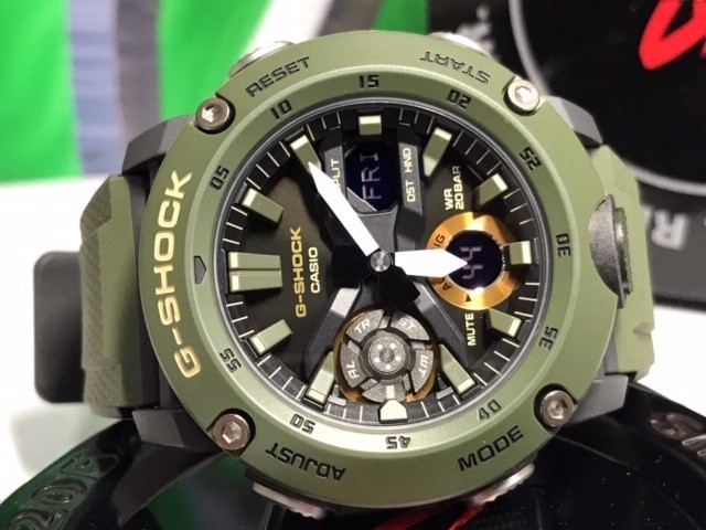 NEWモデル G-SHOCK Gショック ジーショック カシオ CASIO アナデジ 腕時計 カーキー GA-2000-3A カーボンコア ...