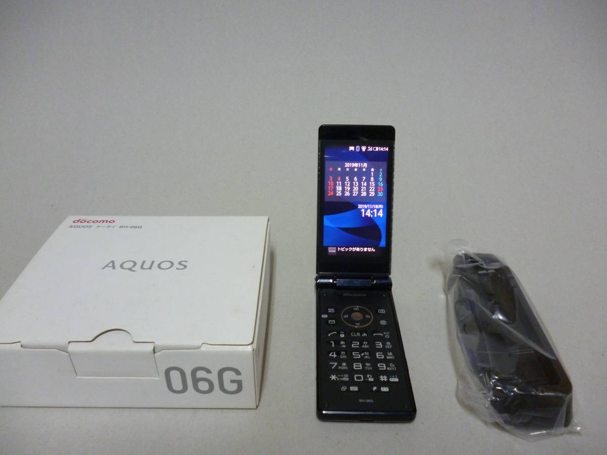 docomo/SHARP ケータイ AQUOS ケータイ SH-06G ブラック(携帯電話)｜売買されたオークション情報、yahooの商品情報 ...