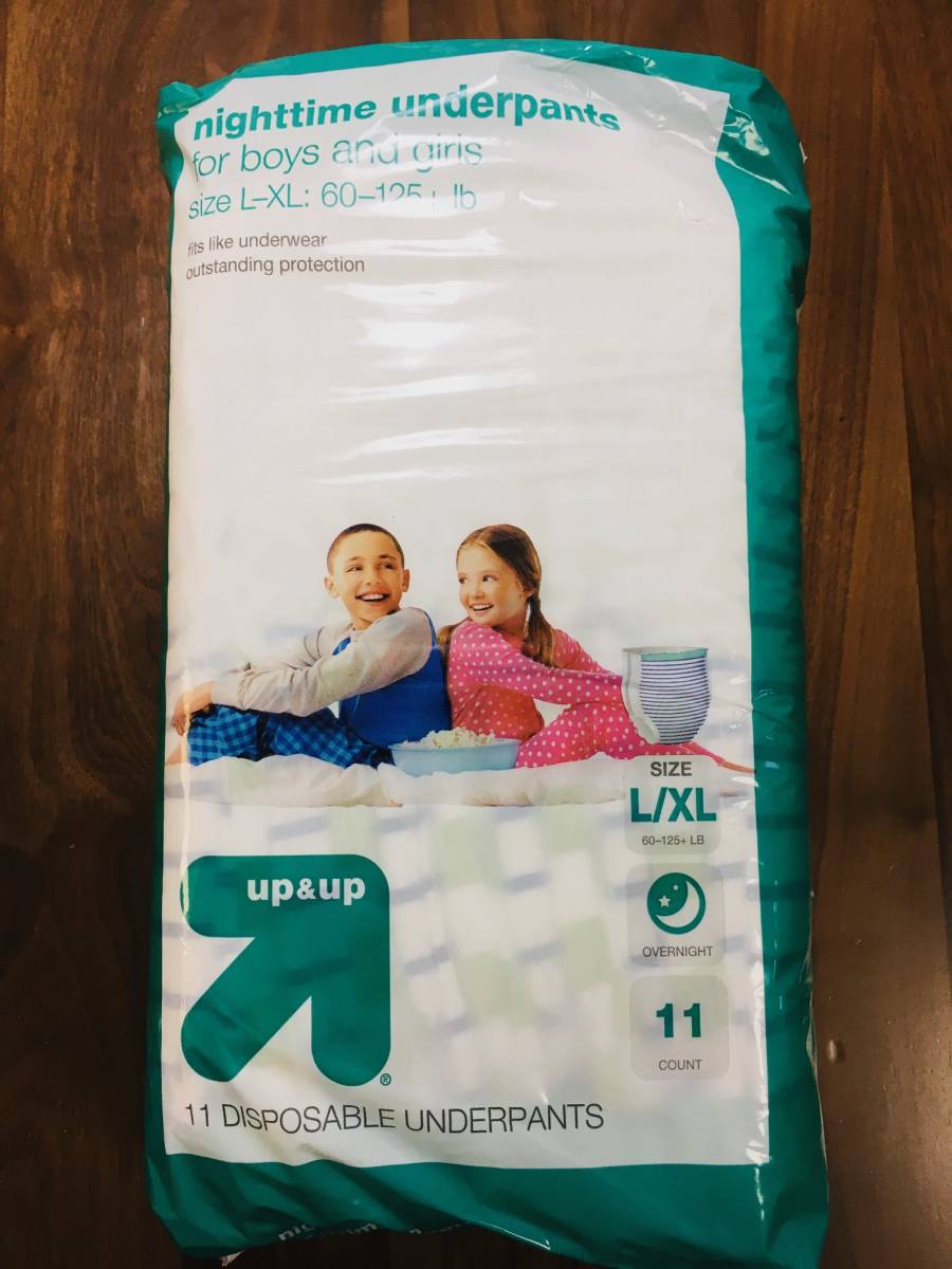 nighttime underpants boys and girls L-XL 27-57kg アメリカ おむつ 海外 abdl(Lサイズ ...