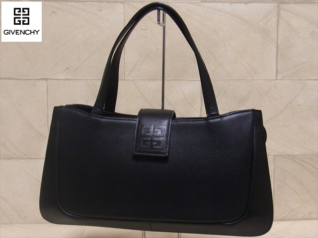 GIVENCHY ジバンシィ ロゴ レザー フォーマル ハンド バッグ 黒 ブラック 本物保証(女性用)｜売買されたオークション情報、yahooの商品情報をアーカイブ公開 - オークファン ...