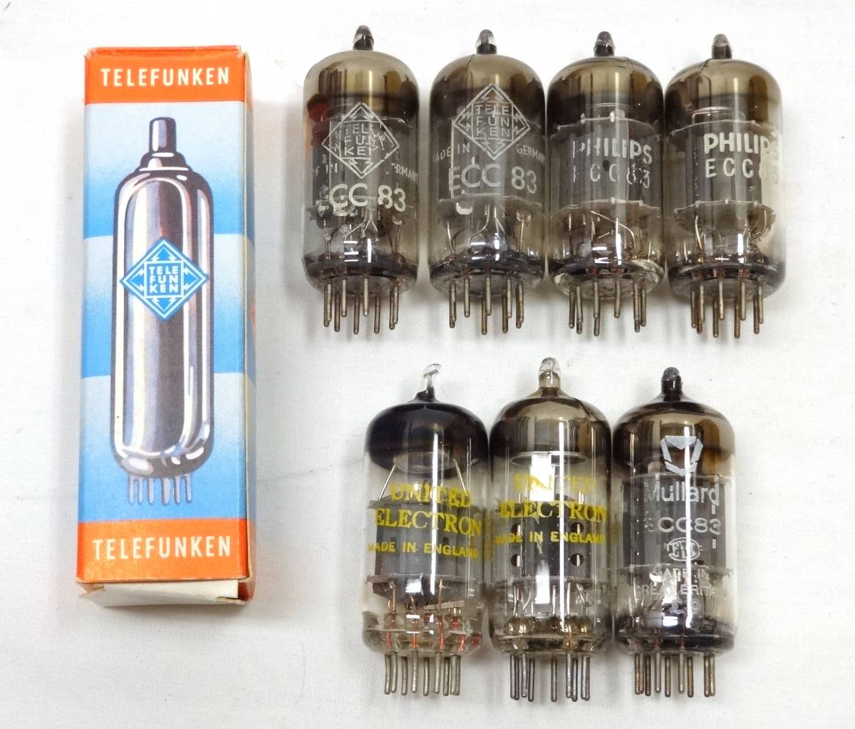 ②真空管 ECC83 ECC85 7本セット/TELEFUNKEN/PHILIPS/UNITED ELECTRON/Mullard U(真空管)｜売買されたオークション情報、yahooの商品 ...