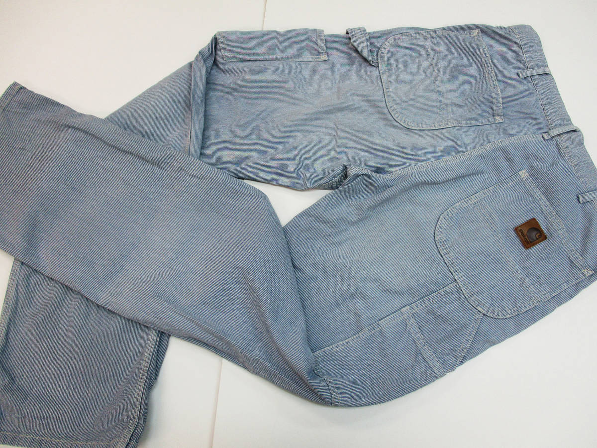 Carhartt カーハート ヒッコリー ペインターパンツ 32 W=82cm／L=82cm ワークパンツ ストライプ(Mサイズ)｜売買されたオークション情報、yahooの商品情報をアーカイブ ...