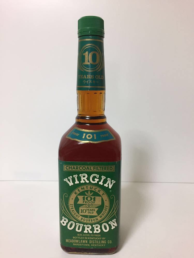 終売 古酒 ヴァージンバーボン 10年 VIRGIN BOURBON グリーンラベル ウイスキー 750ml 50.5度 バージン バーボン未開栓(バーボン)｜売買されたオークション情報 ...