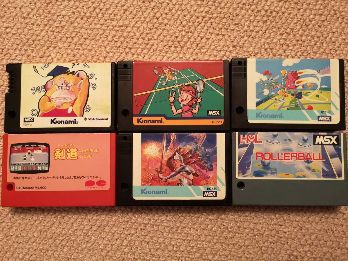 MSX ソフト6本 ツインビー コナミのテニス 魔城伝説 チャンピオン剣道 モン太のいち に さんすう ROLLERBALL(MSX)｜売買されたオークション情報、yahooの商品情報を ...