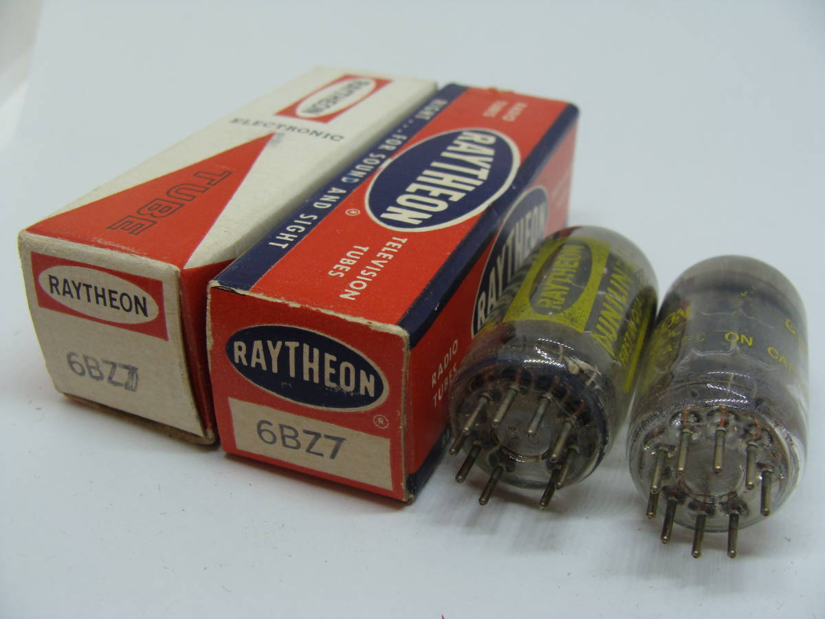 真空管 6BZ7 RAYTHEON 2本 箱入り 3ヶ月保証 #007(真空管)｜売買されたオークション情報、yahooの商品情報をアーカイブ ...