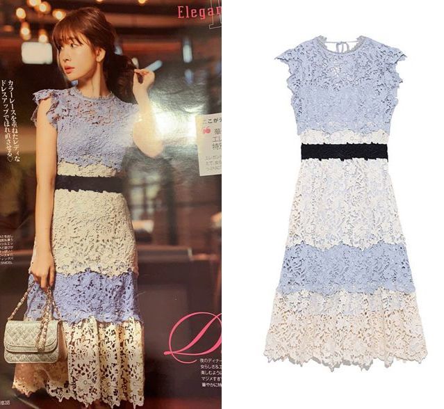 BL カラーブロッキングレースワンピースsnidel／スナイデル ブルー系(ワンピース)｜売買されたオークション情報、yahooの商品情報をアーカイブ公開 - オークファン（aucfan.com）