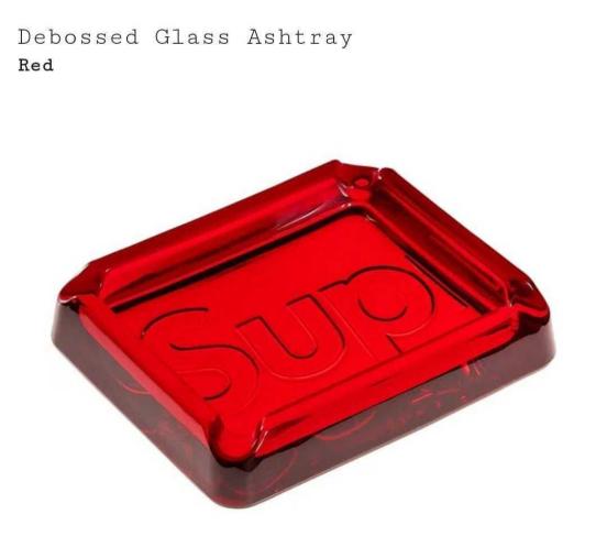 Supreme Debossed Glass Ashtray Red シュプリーム 灰皿(シュプリーム)｜売買されたオークション情報 ...