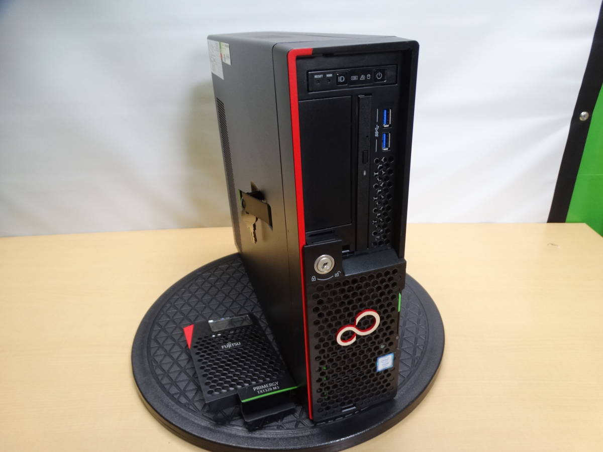 10568 FUJITSU Server PRIMERGY TX1320 M3 Xeon E3-1220 V6搭載 富士通 PCサーバー ...