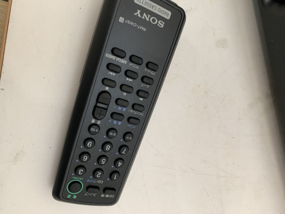 No.577 CDラジオカセットコーダー ソニー SONY CFD-W57 レア ラジオ CD コンポ ラジカセ CDラジカセ レトロ 高額 ...