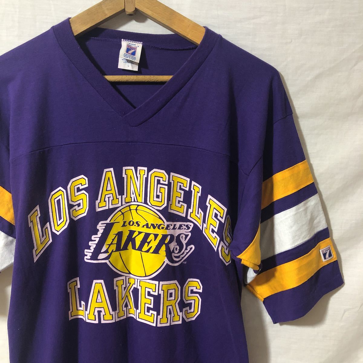 NBA Los Angeles Lakers ロサンゼルスレイカーズ Tシャツ USA製 LOGO7 90s ビンテージ vintage(Tシャツ)｜売買されたオークション情報、yahooの ...