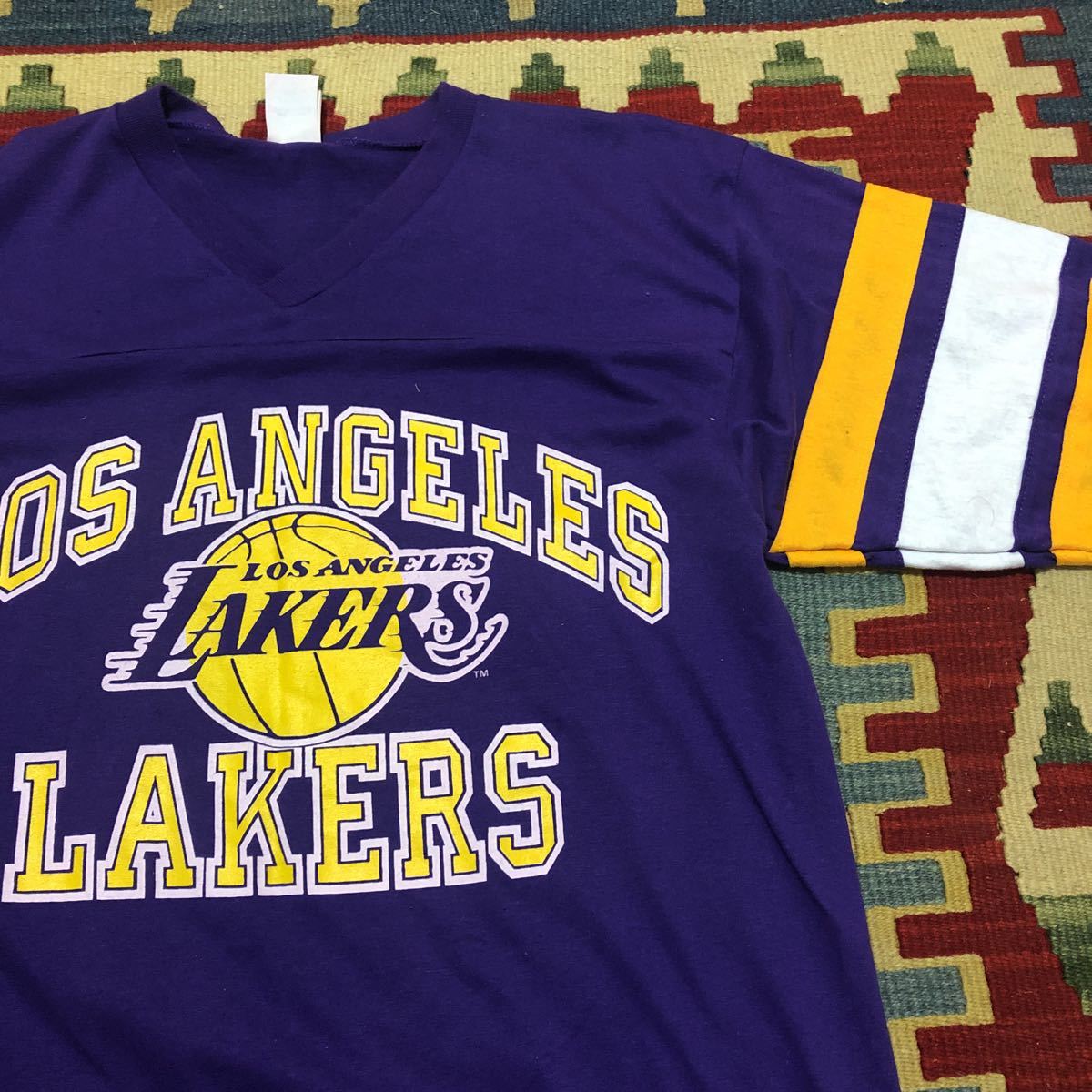 NBA Los Angeles Lakers ロサンゼルスレイカーズ Tシャツ USA製 LOGO7 90s ビンテージ vintage(Tシャツ)｜売買されたオークション情報、yahooの ...