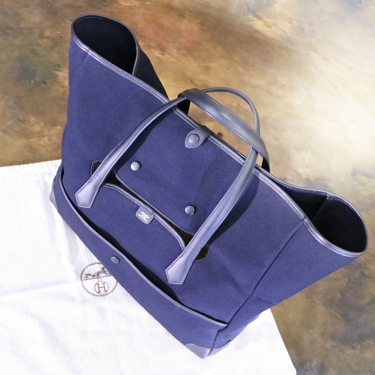 本物 極上品 エルメス 極 2WAYスタイル PASSE-PASSE 43 メンズトートバッグ A4書類ビジネスバッグ ブリーフケース 保存袋付 HERMES(かばん、バッグ)｜売買された ...