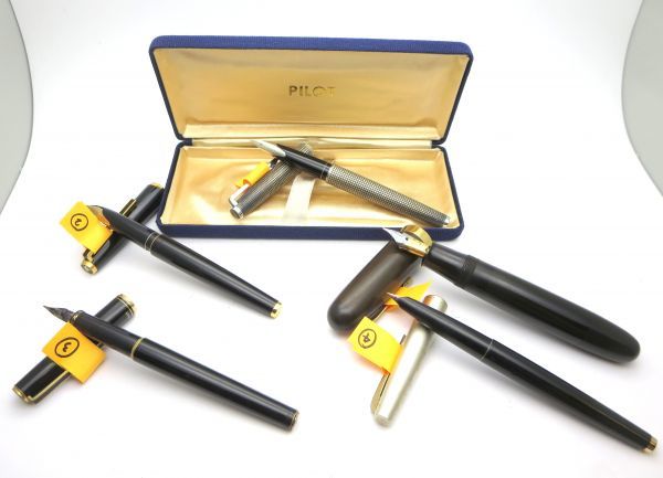 1000円スタート 万年筆 5本セット PILOT パイロット CUSTOM ペン先18K-WG F刻印/ペン先14K585刻印 ...