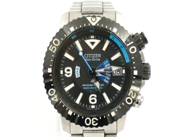 1円 CITIZEN シチズン AIR DIVER'S200M 腕時計 エコドライブ H112-T013261 稼働品 現状渡し(その他 ...