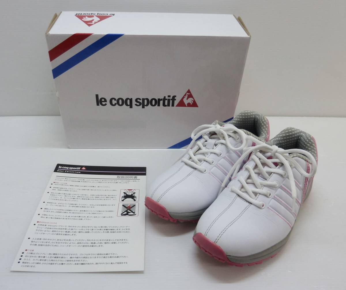 P0255 展示品 le coq sportif ルコックスポルティフ レディース ゴルフシューズ QQL0582 W572 Pink ...