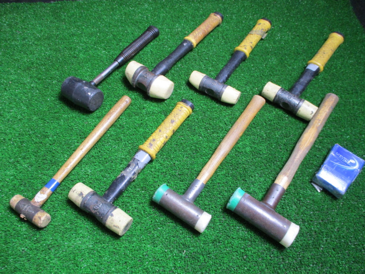洋飯e709 オ―エッチ OH 他 両頭ゴムハンマー ショックレスハンマー 0.5kg 0.8kg等 全長約280 300mm 8本セット(ショックレスハンマー)｜売買されたオークション情報 ...