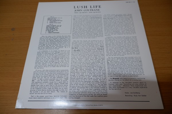 U9-293＜LP/US盤/美盤＞ジョン コルトレーン John Coltrane / Lush Life(ジャズ一般)｜売買されたオークション情報、yahooの商品情報をアーカイブ公開 ...