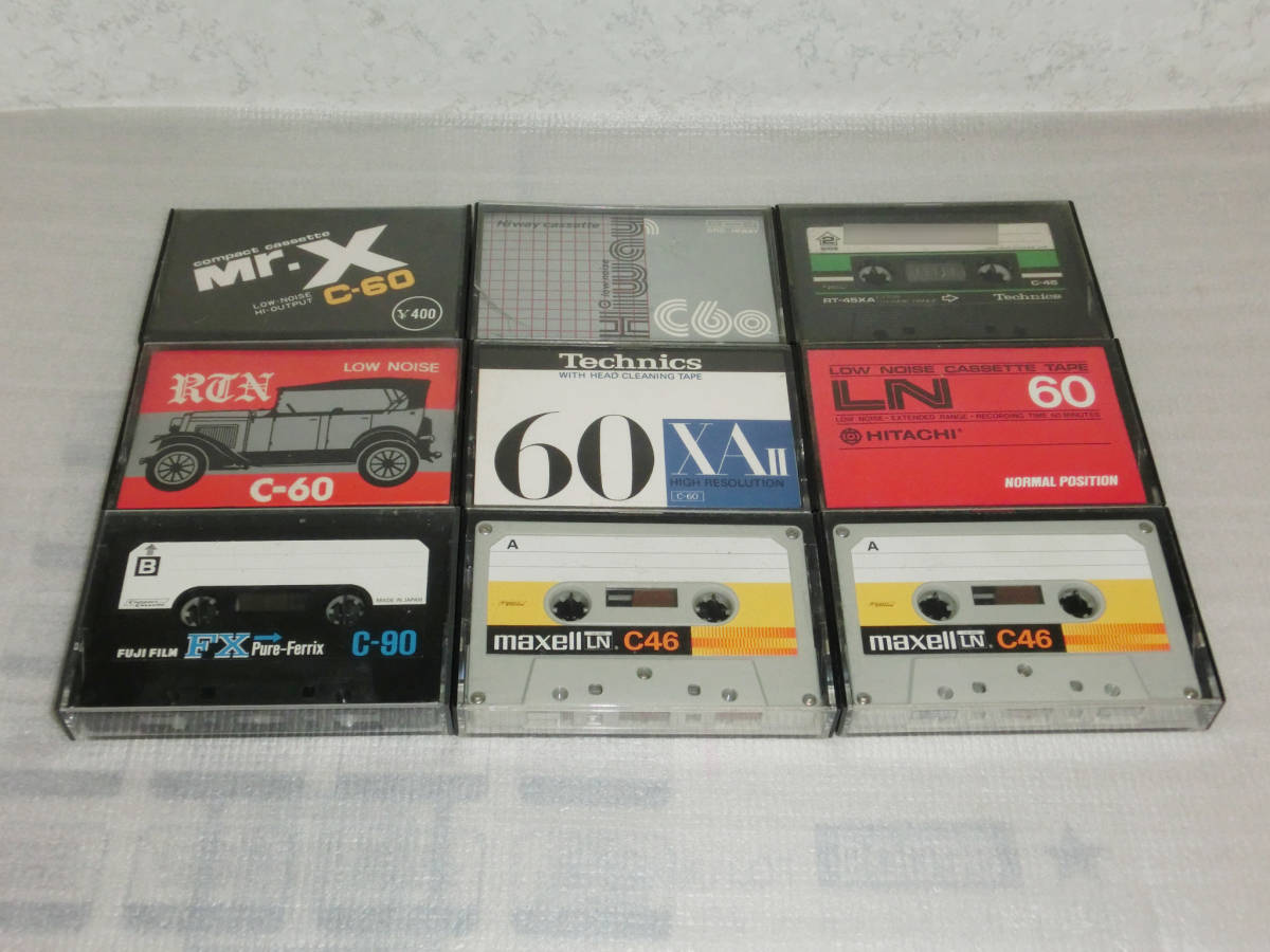 使用済 珍しい品 Technics XA II C60 / Technics RT-45XA C45 / Mr.X C60 他 カセットテープまとめ 9個セット(記録媒体)｜売買された ...