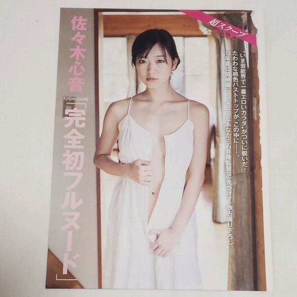 X032 佐々木心音 切抜き 8ページ 袋とじ ヌード 完全初フルヌード レア 乳首 ビキニ 水着 下着 手ブラ 巨乳 美尻美脚 切り抜き(タレント)｜売買されたオークション情報、yahooの ...